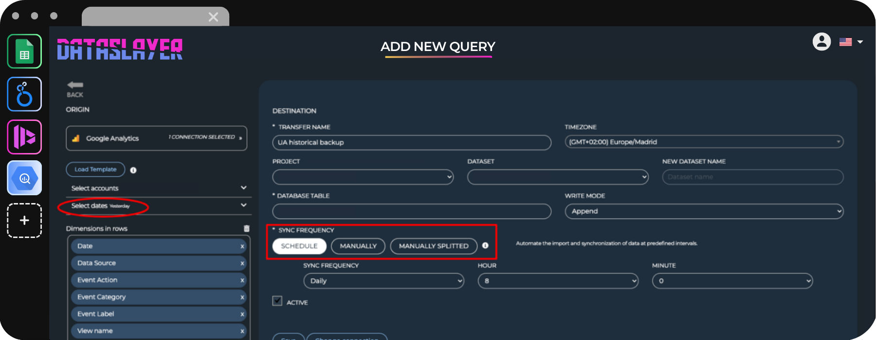 How to store your Google Universal Analytics data in BigQuery